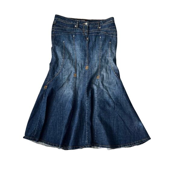 Bisou Bisou | Skirts | Bisou Bisou Denim Jean Skirt Vintage Y2k Mermaid ...